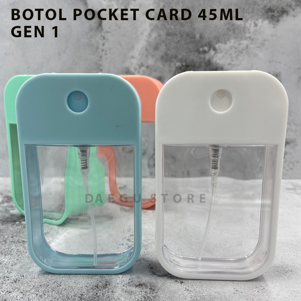 Jual Botol Spray Kotak 45ml Pocket Card Plastik Hand Sanitizer Parfum ...