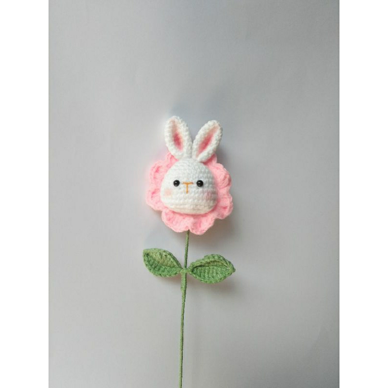 Jual Buket / Crochet bunny & duck || bisa request warna bunga bunny ...