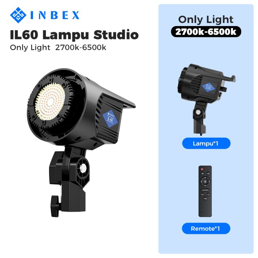 Jual INBEX IL-60 IL60 Mini LED Portable Video Light 60W Bowens Mount ...