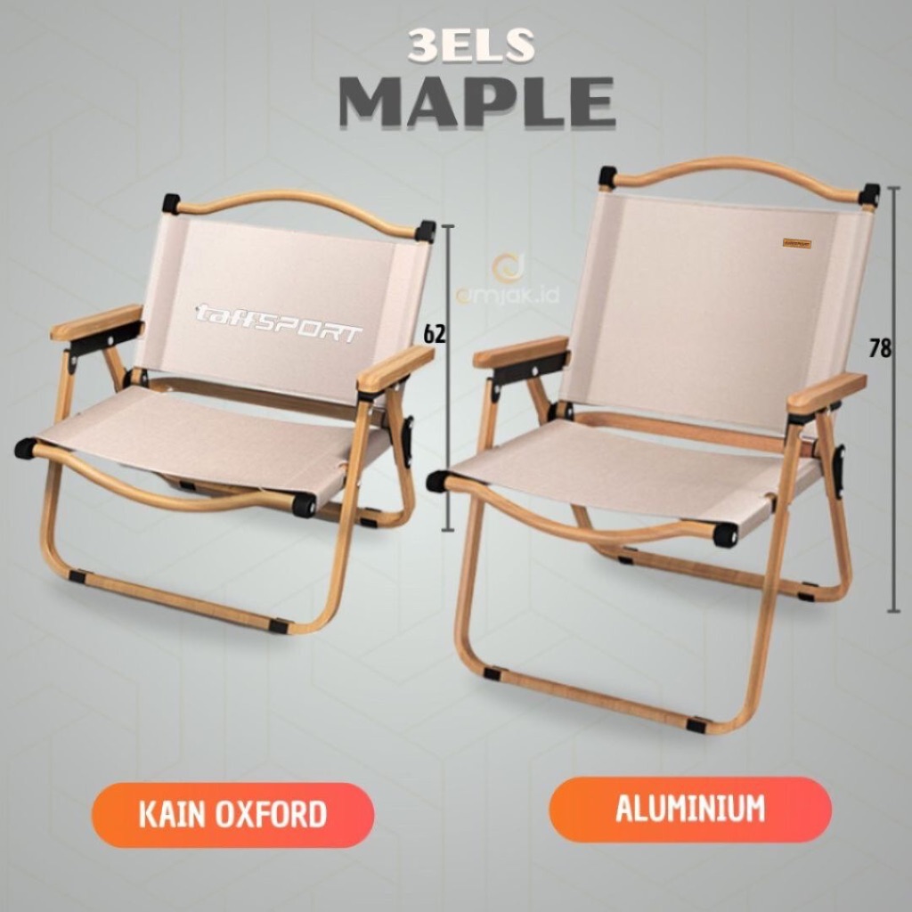 Jual Kursi Lipat Camping Vintage Piknik Portable Foldable Chair Oxford 600D | Shopee Indonesia