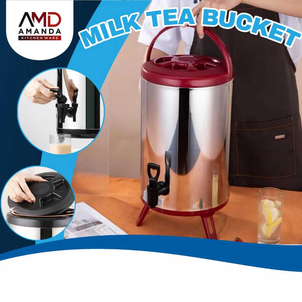 Jual Termos Air Milk Tea Bucket Water 8-12 Liter Dispenser Minuman ...