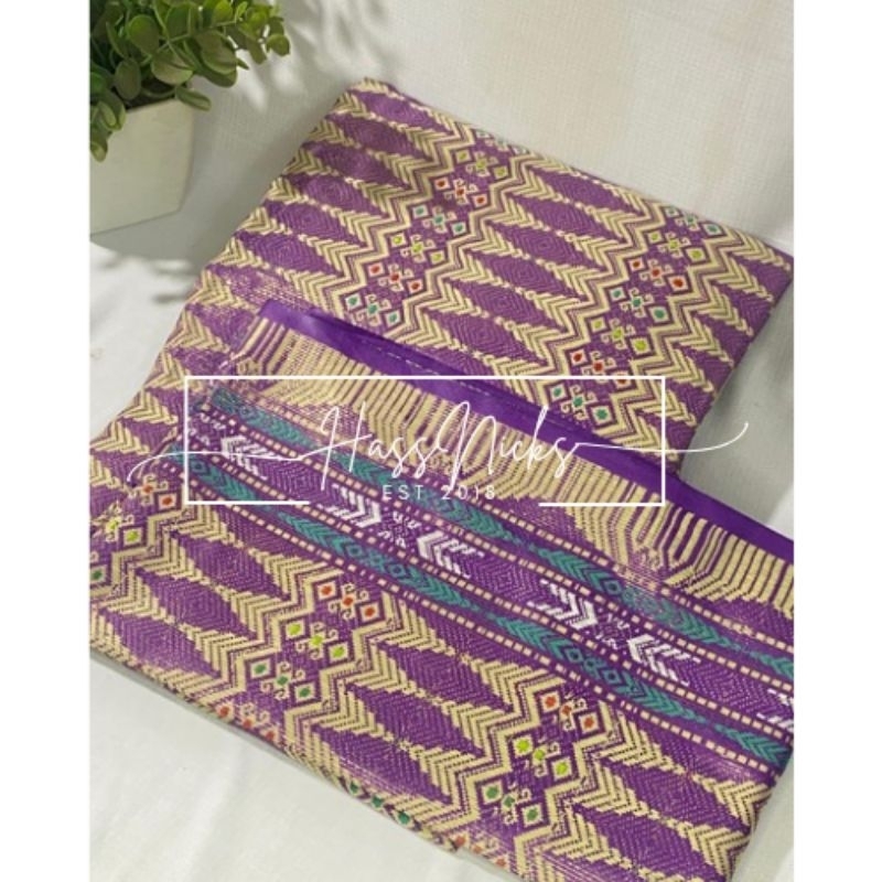 Jual Set 2in1 Kain Tenun Songket Thailand + Selendang - Kain Tradisional Seragam Bridesmaids ...