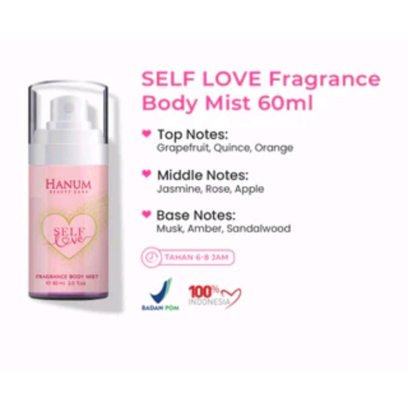 Jual [LANGSUNG KIRIM] Self Love Body Mist Hanum Beauty Care 60 mL ...
