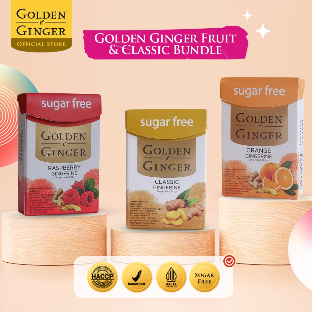 Jual Golden Ginger Fruit & Classic Bundle (Orange, Raspberry, & Classic ...