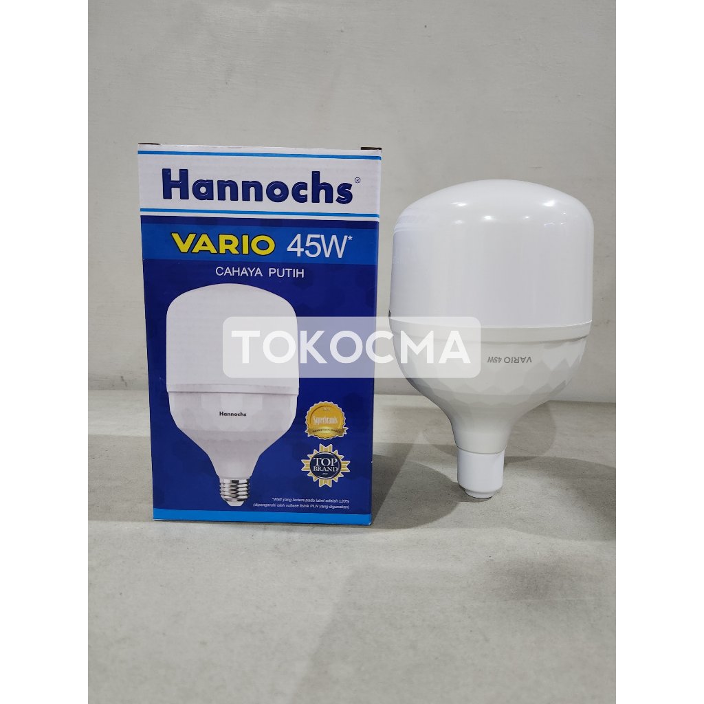 Jual Lampu LED Bohlam Vario 45w 45watt Hannochs CoolDayLight | Shopee Indonesia