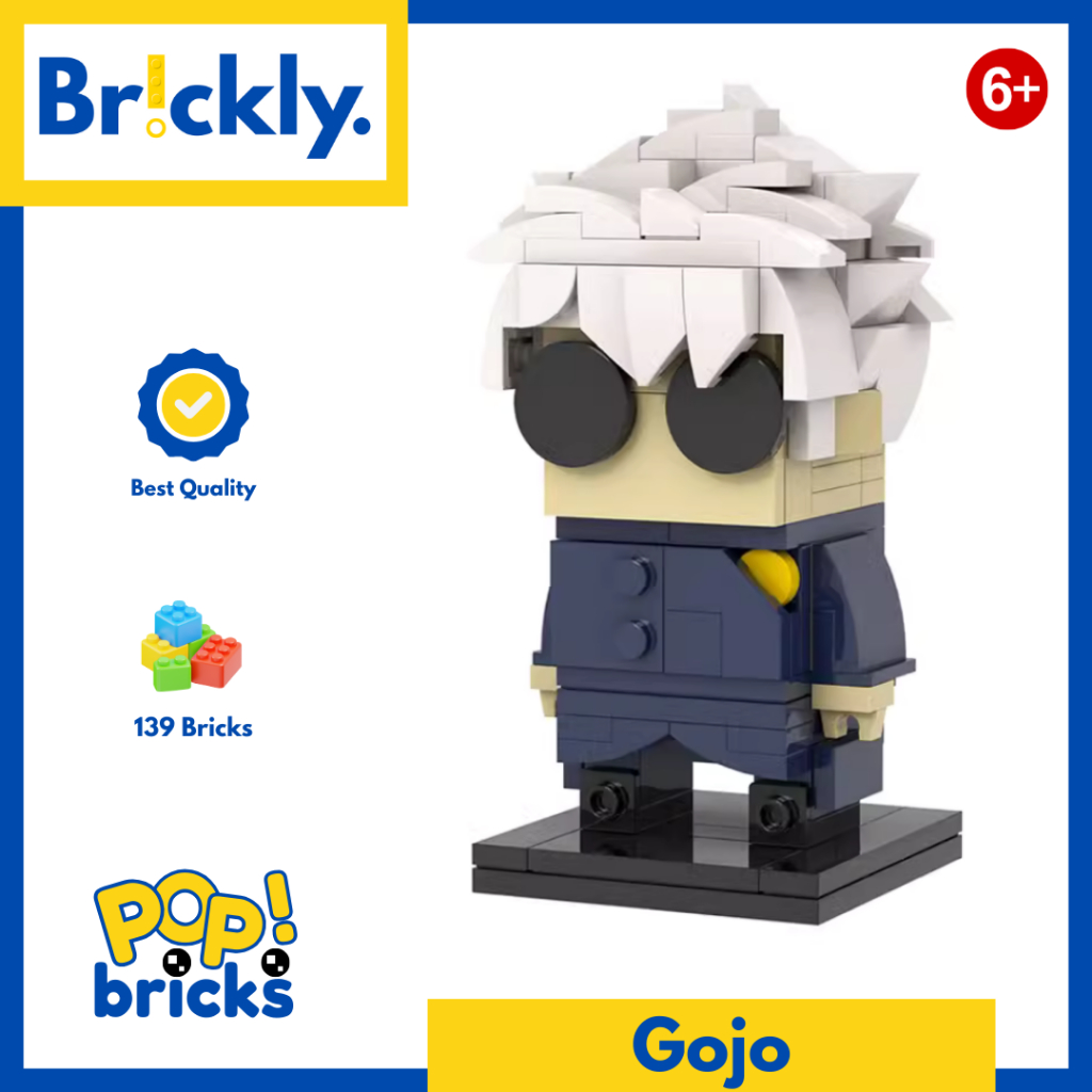 Jual Gojo - Brickly POP! Bricks Jujutsu Kaisen Mainan Balok Susun ...