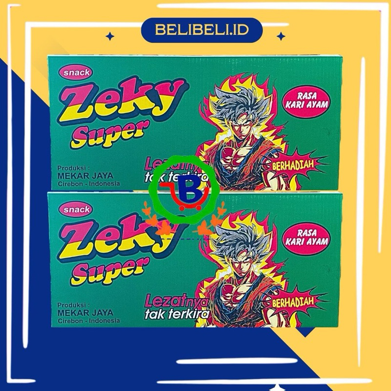 Jual Snack Chiki Ciki Jadul Zaman Dulu Berhadiah Zeky Jumbo Zeky Super 1 Dus Isi 40 Pc Shopee