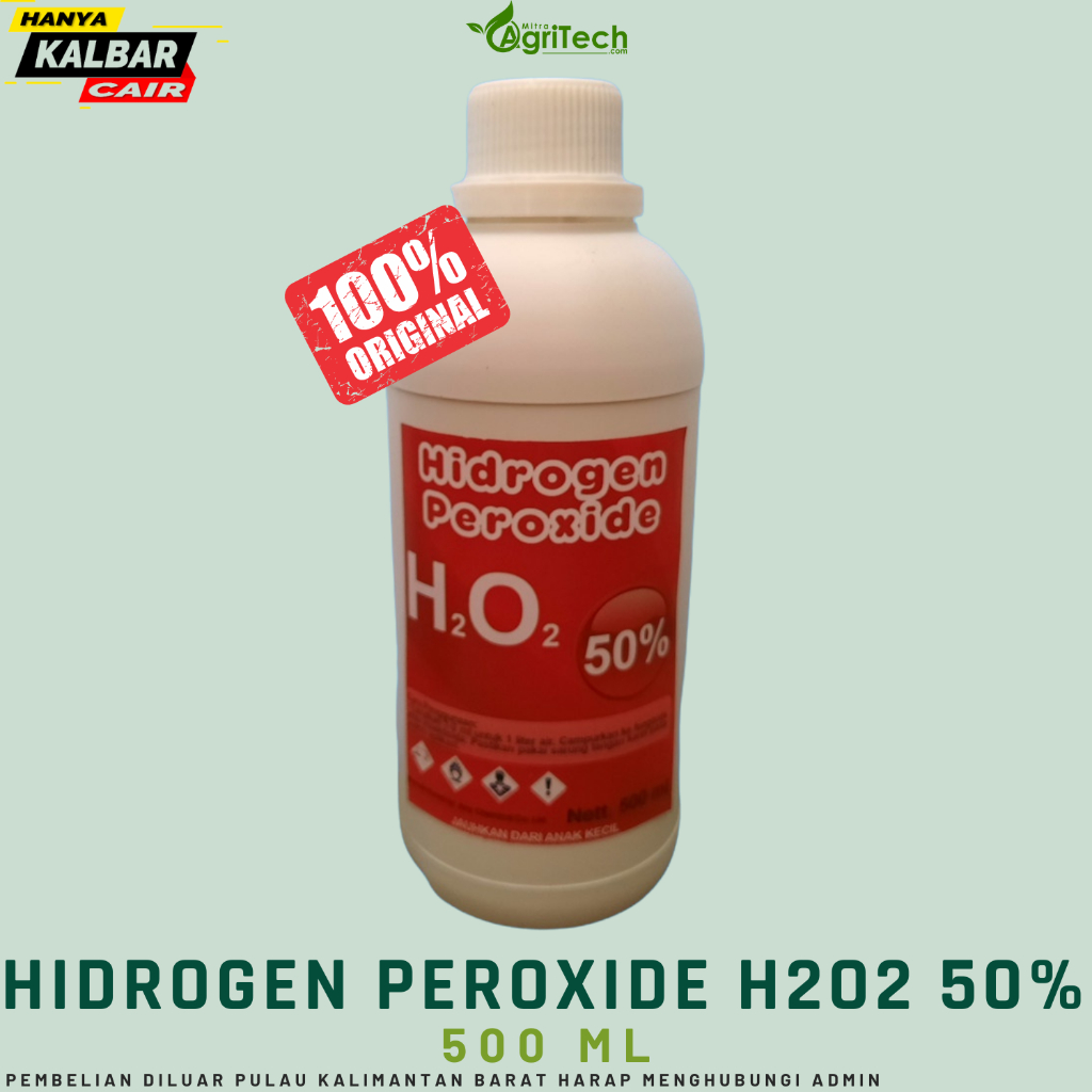 Jual PUPUK HIDROGEN PEROSIDA H2N2 500 ML & 1 LITER H2O2 50% Hidrogen ...