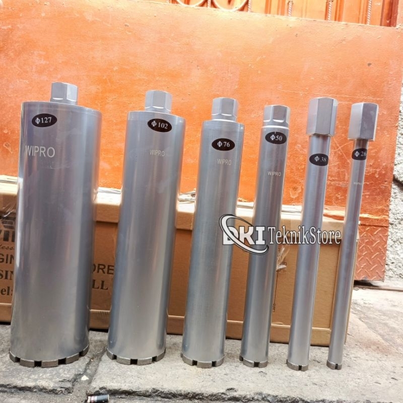 Jual Wipro Mata Bor Coring 4 5 6 7 8 Inch Diamond Core Drill Mata Bor ...