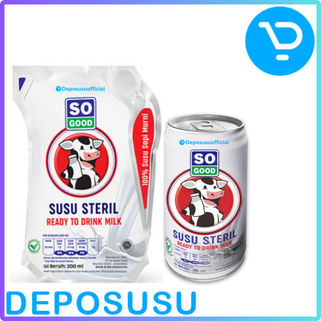 Jual Susu Sapi Steril Pouch So Good 200ml | Shopee Indonesia