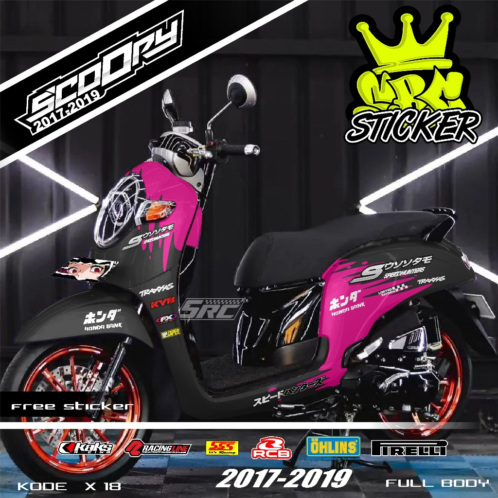 Jual COD Sticker Decal Full Body Motor Honda Scoopy Fi 2017 2018 2019 ...