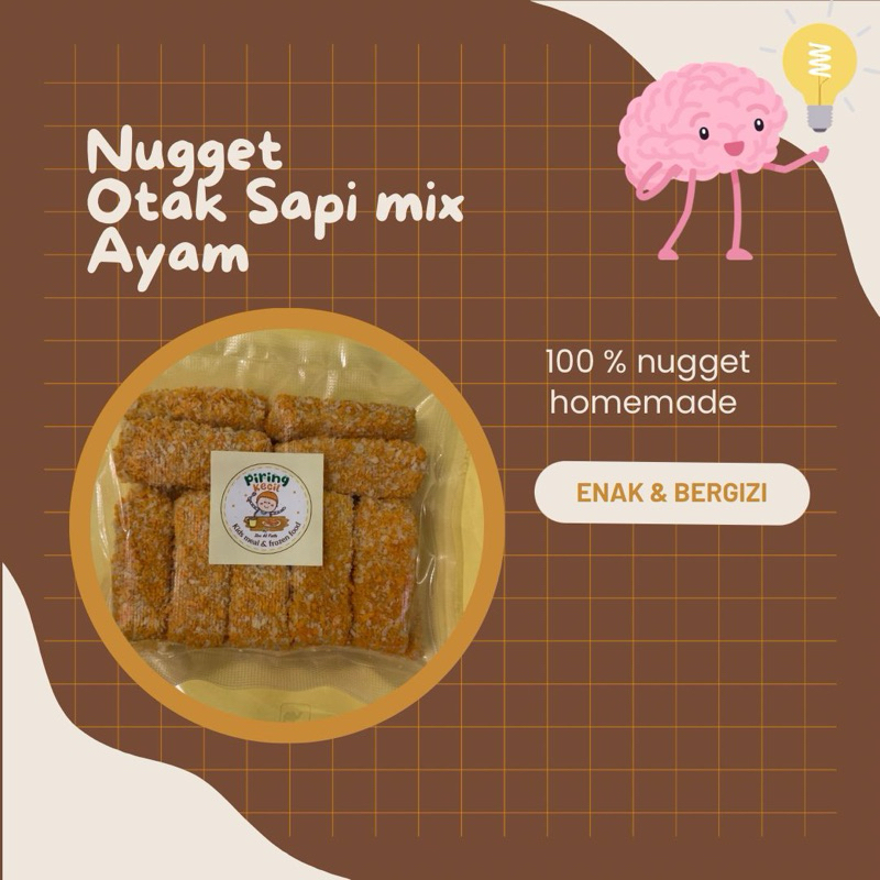Jual Nugget otak sapi mix ayam / nugget homemade | Shopee Indonesia