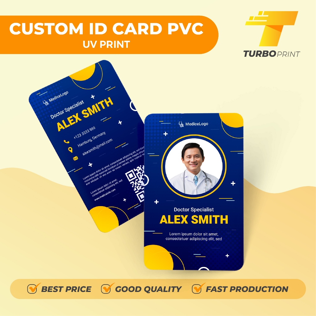 Jual CUSTOM CETAK ID CARD / NAMETAG KARYAWAN / KARTU TANDA PENGENAL ...