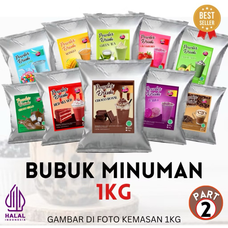 Jual Bubuk Minuman Rasa Teh kemasan 1kg Mix | Bubuk Minuman Kekinian ...
