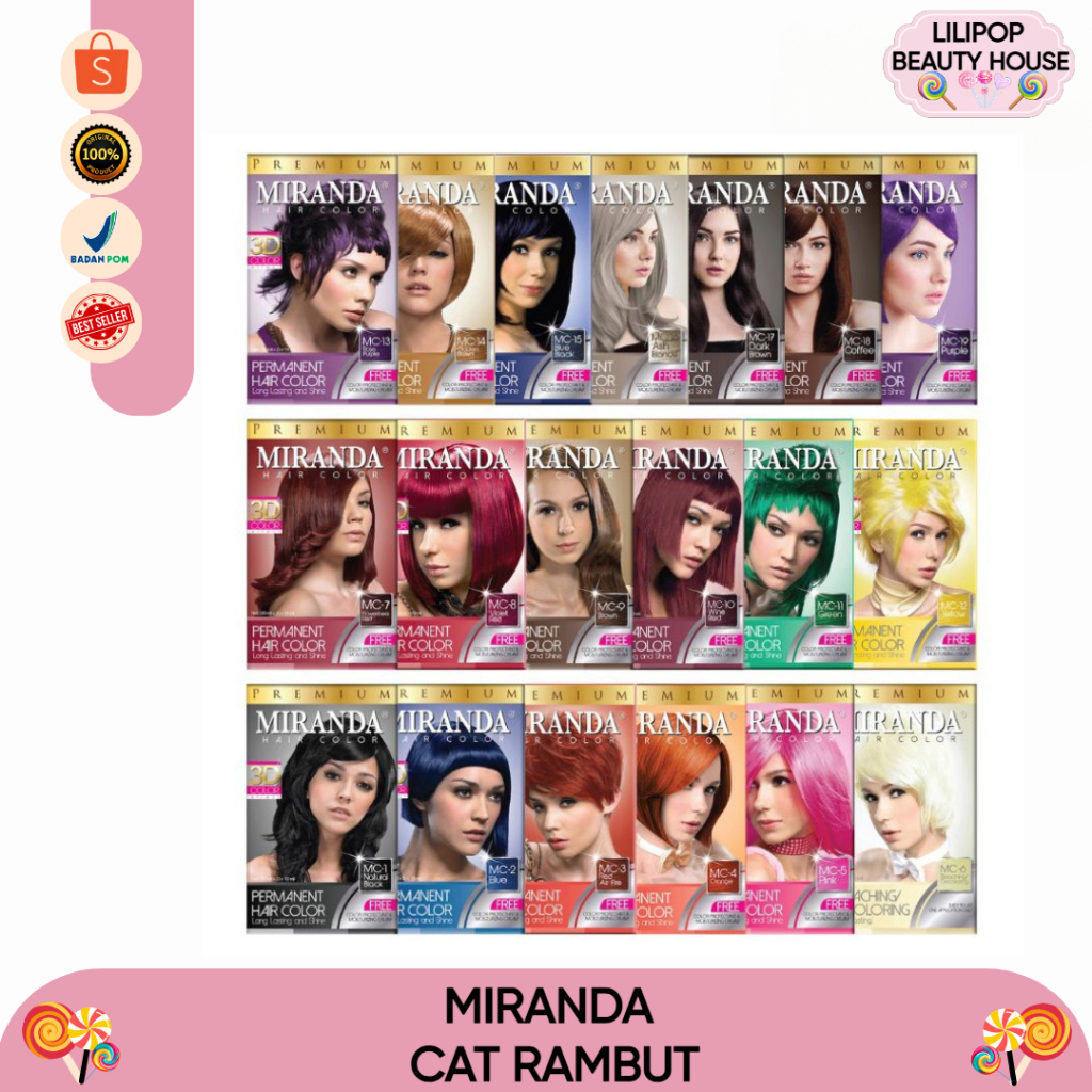 Jual MIRANDA CAT RAMBUT - BANYAK VARIAN WARNA | Shopee Indonesia
