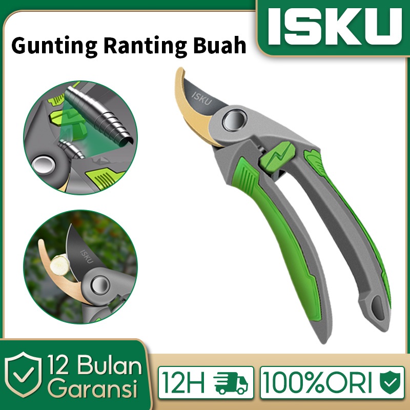 Jual ISKU Gunting Dahan Ranting Bunga Tanaman Gunting Kebun/Pruning ...