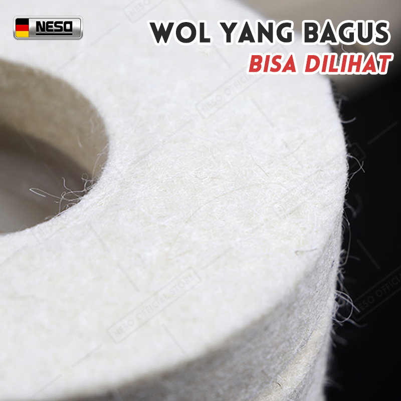 Jual NESO Roda Wol Pilihan 4 Inch wool wheel Mata Gerinda Poles Body ...