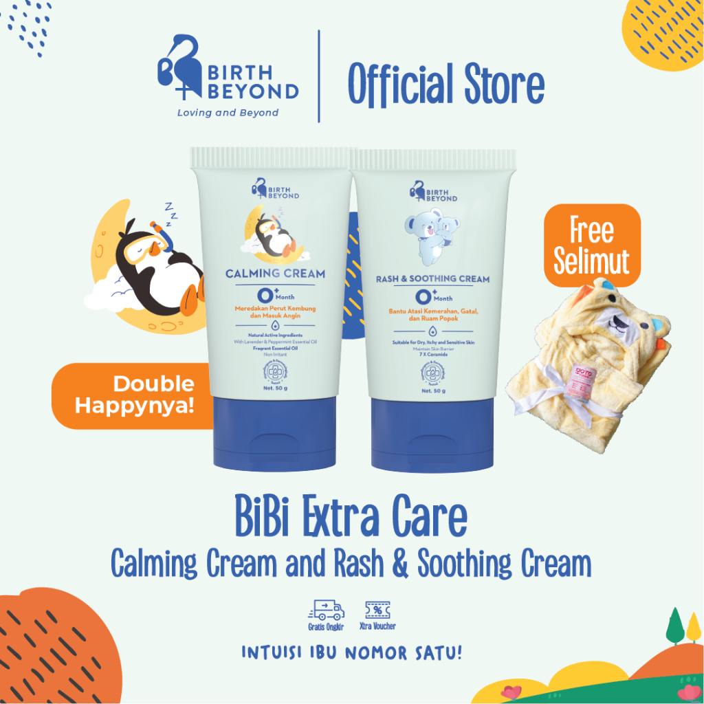 Jual BiBi Birth Beyond Double Extra Care - Calming Cream + Rash & Soothing Cream. Double ...