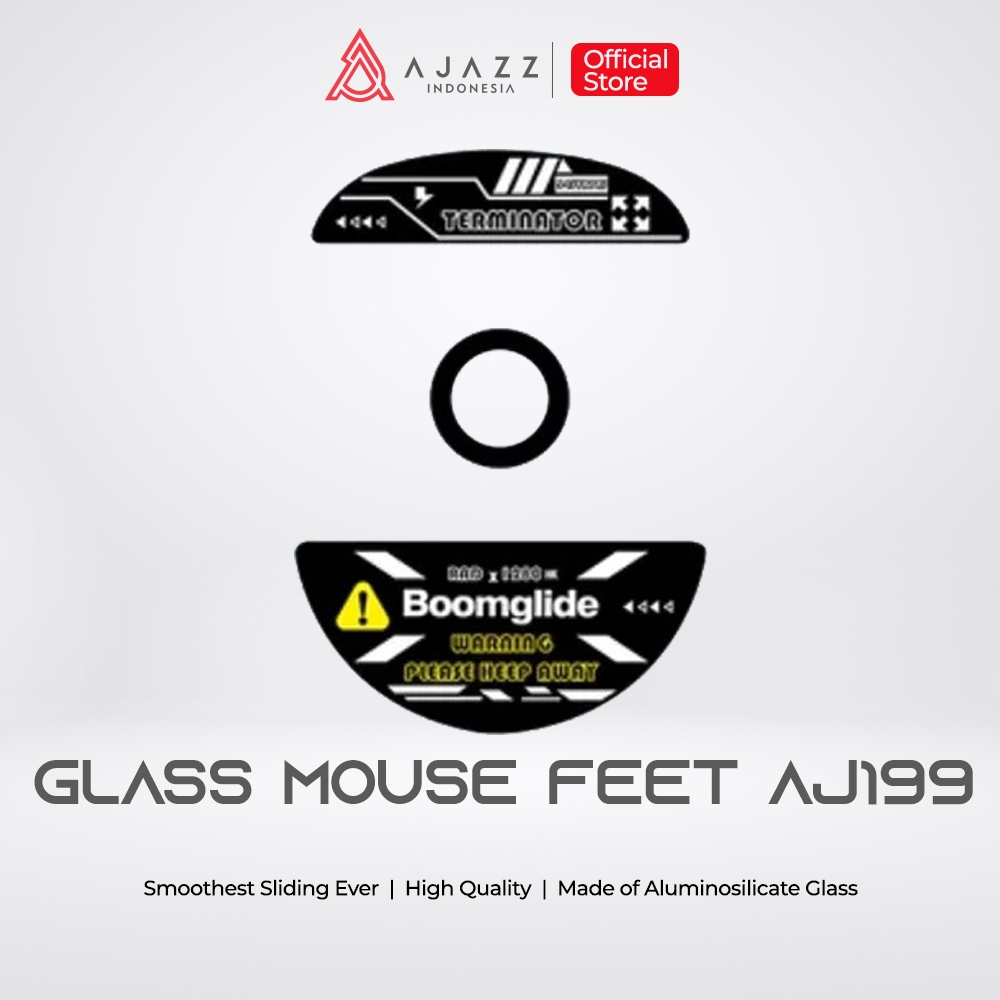 Jual Boomglide Mouse Feet Only Glass Skates Version for Mouse Ajazz ...