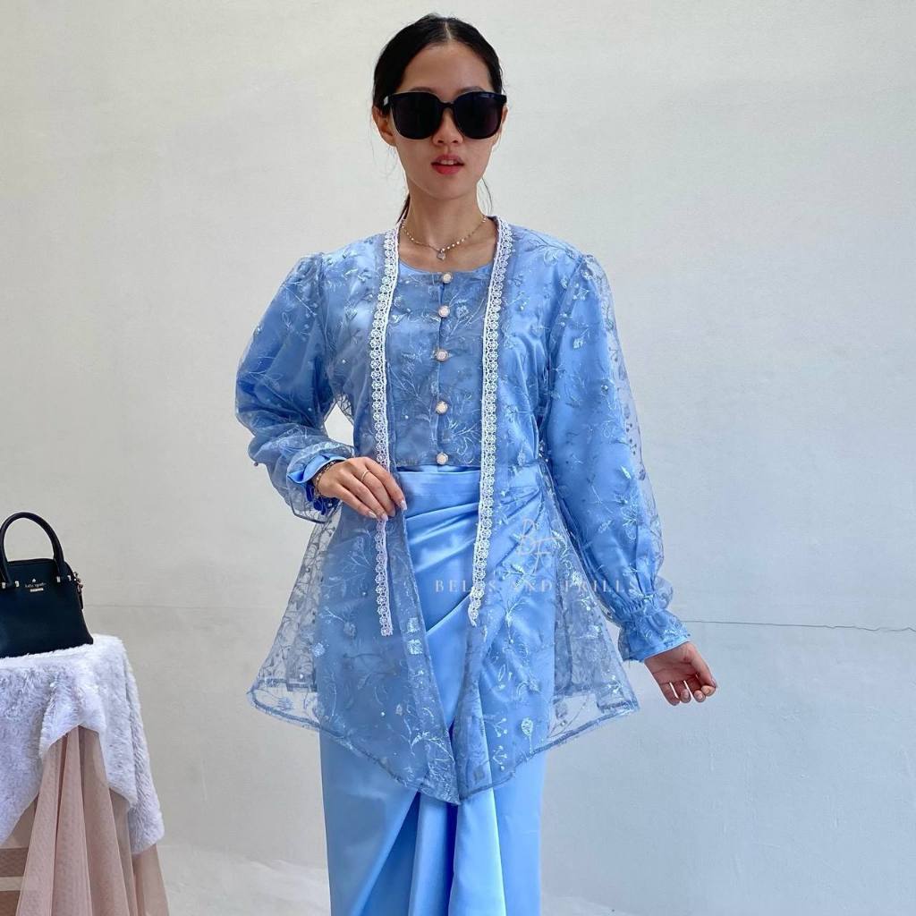 Jual ALEYA OUTER SAJA / Outer Kebaya Kutu Baru Wisuda Modern Kebaya Set ...