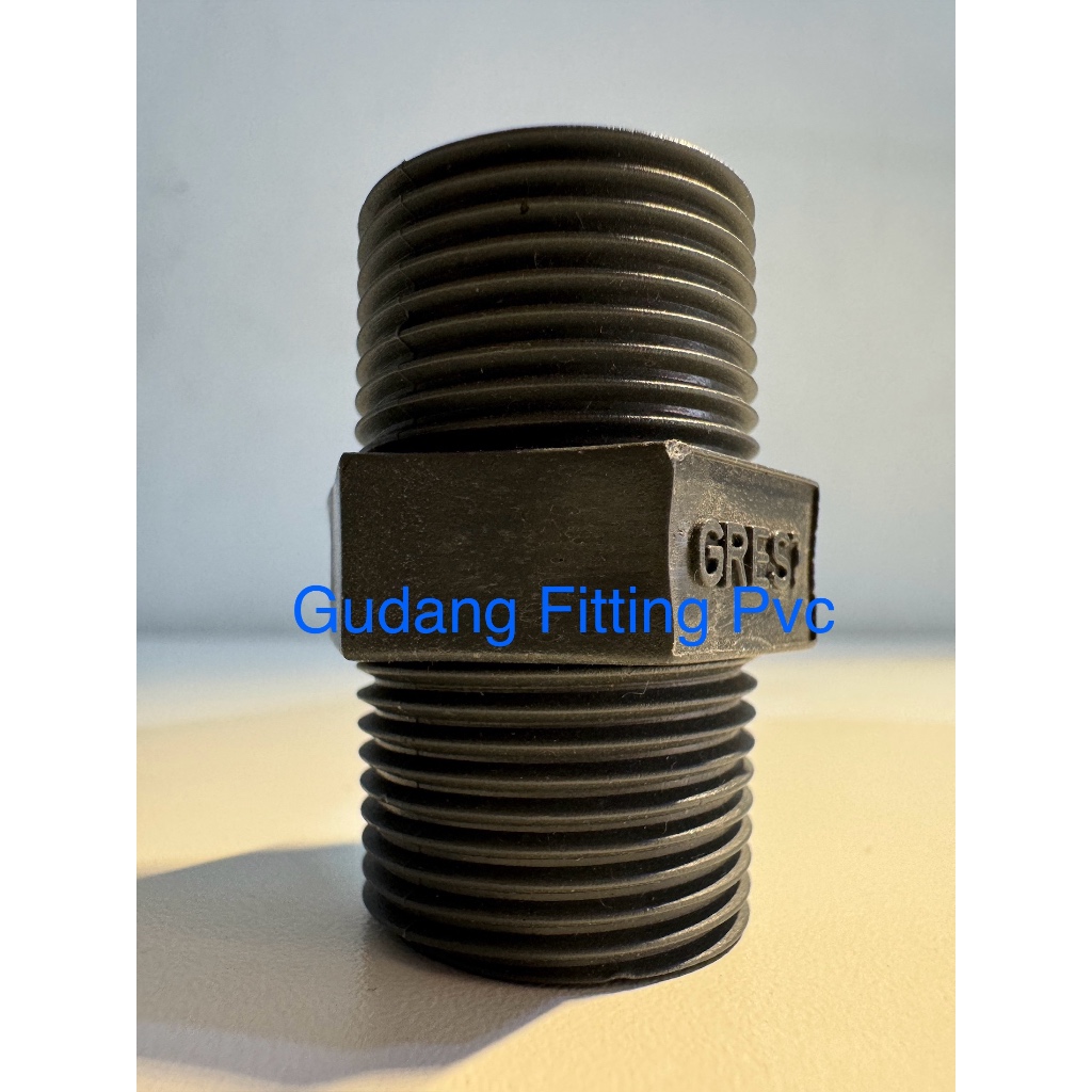 Jual double nepple 3/4 " aw / dobel nepel pvc merk Grest | Shopee Indonesia