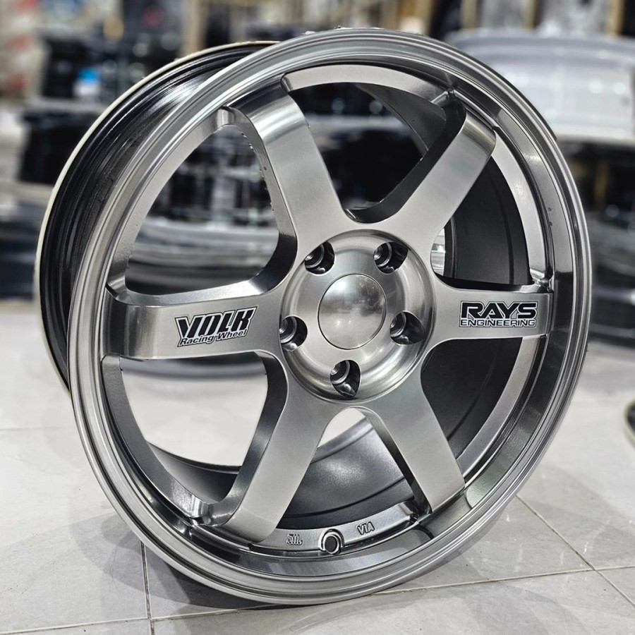 Jual velg mobil ring 17 TE37 LEBAR 8 velg mobil racing xpander terios ertiga rush innova hrv crv ...
