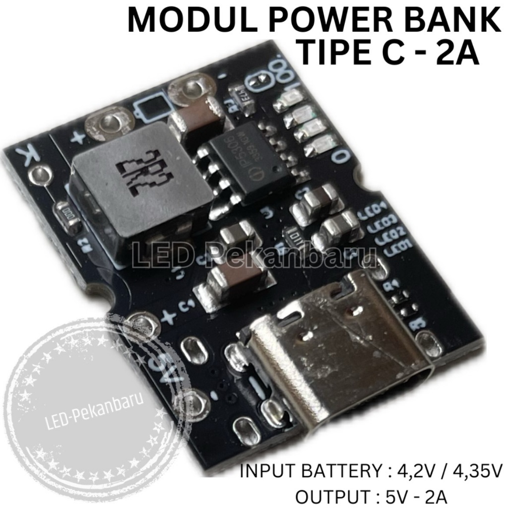 Jual MODUL CHARGER 2A TYPE C FAST CHARGING POWER BANK USB STEP UP 5V ...