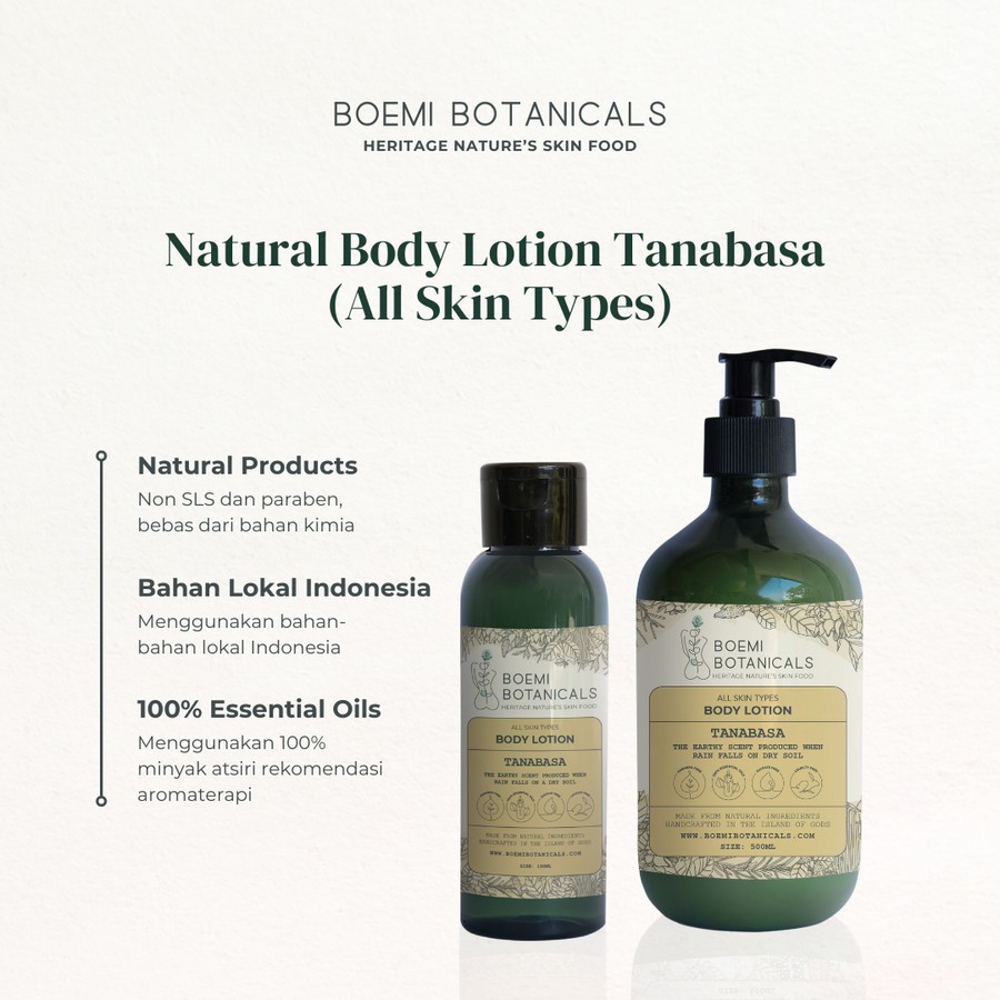 Jual BOEMI Botanicals Hydrating & Aromatic Natural Body Lotion ...