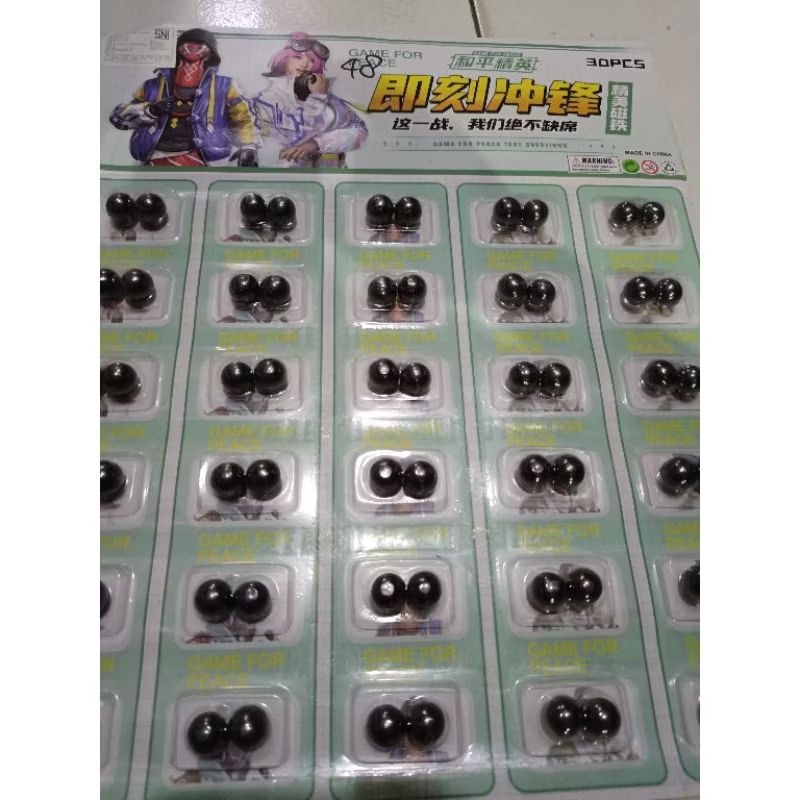 Jual ( 1 Lembar = 60 Pcs ) Mainan Magnet Bulat Bola / Magnet Bola Isi ...