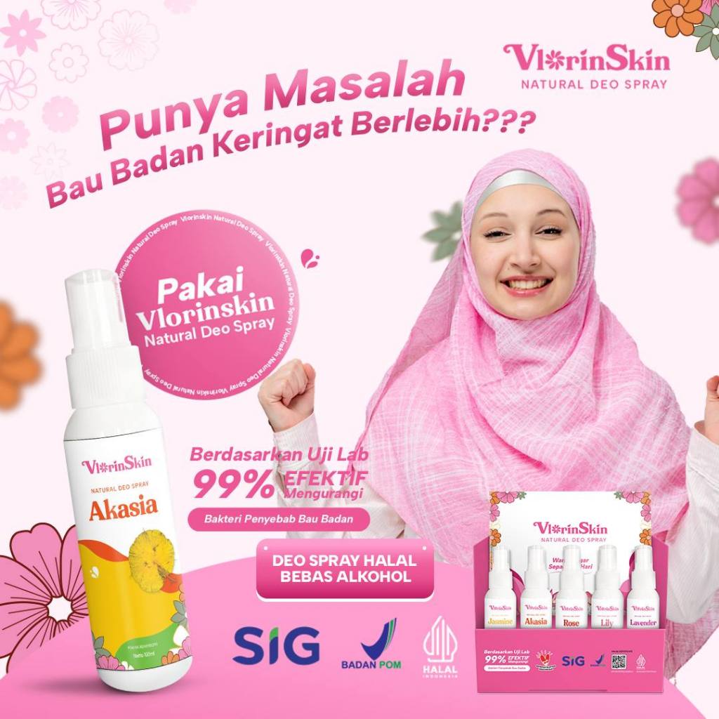 Jual HALAL & BPOM | Deodorant Spray - 7 Varian Vlorinskin (Original ...