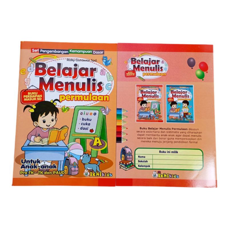 Jual Buku Belajar Menulis Permulaan Untuk Anak Anak Pra TK TK dan Paud ...