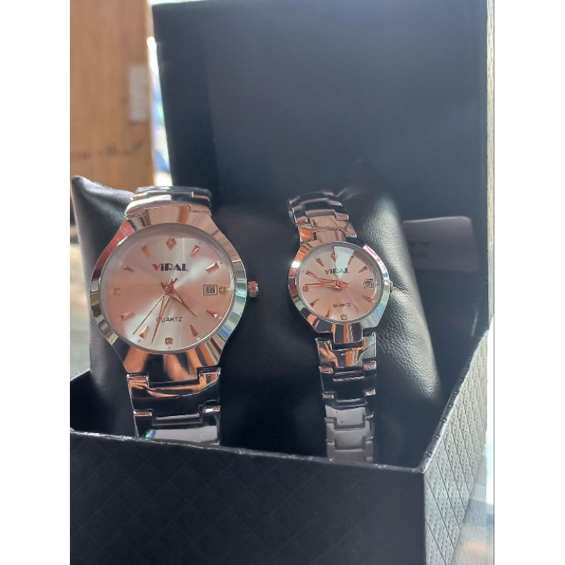 Jual PROMO !!!! Jam Tangan Merk Viral Original Quality (Sepasang ...