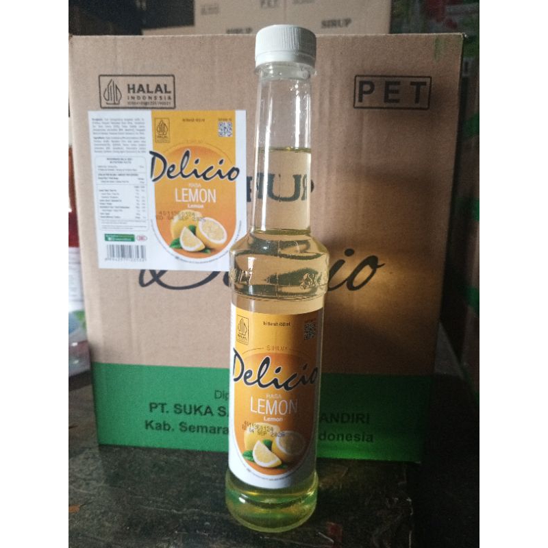 Jual sirup delicio botol PET 450 ml 100% original | Shopee Indonesia