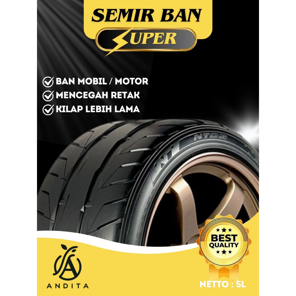 Jual Semir ban mobil dan motor kualitas super isi 5 liter efek daun ...