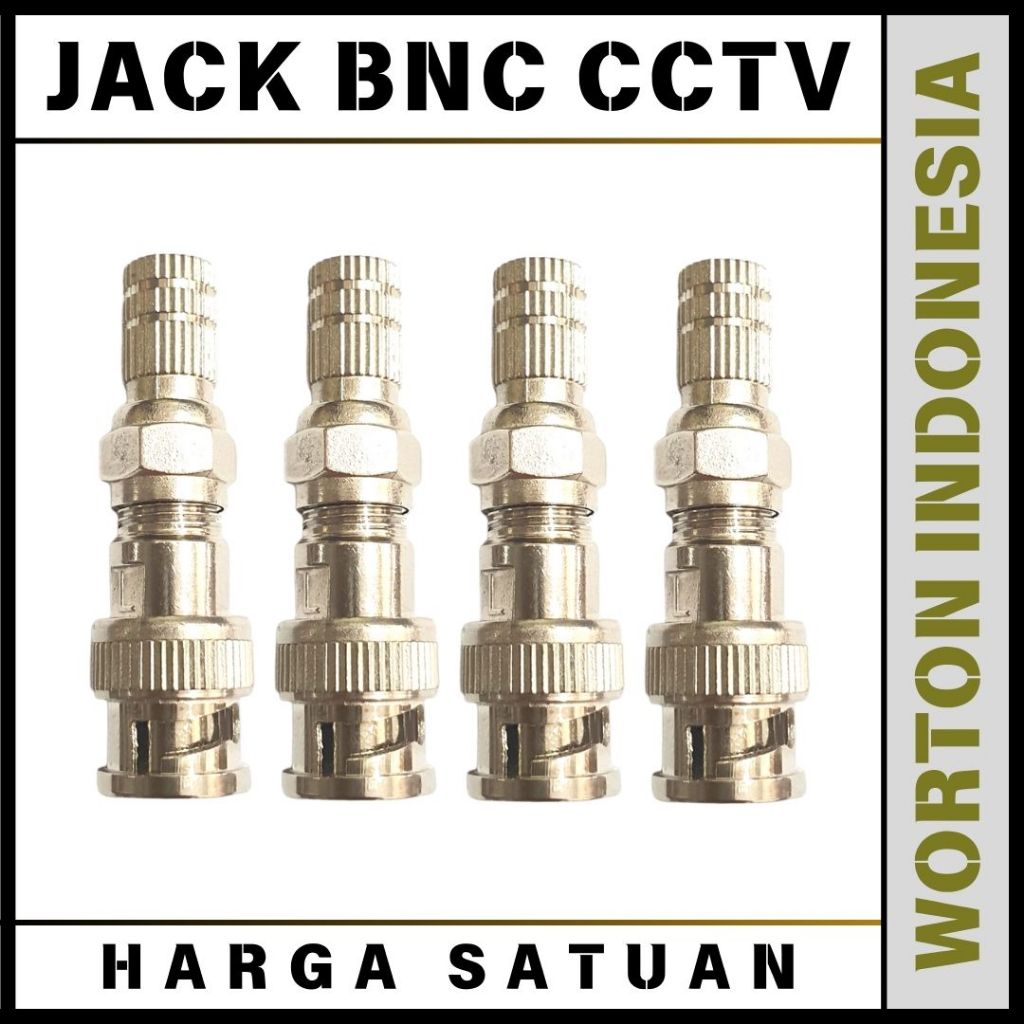 Jual KONEKTOR BNC CCTV JACK BNC KAMERA COCOK UNTUK SEMUA CAMERA ...