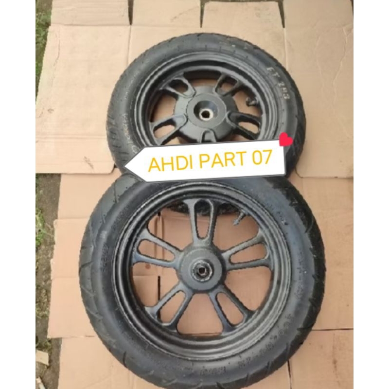 Jual VELG SATU SET PLUS BAN SCOOPY DONAT NEW RING 12-ORIGINAL COPOTAN ...