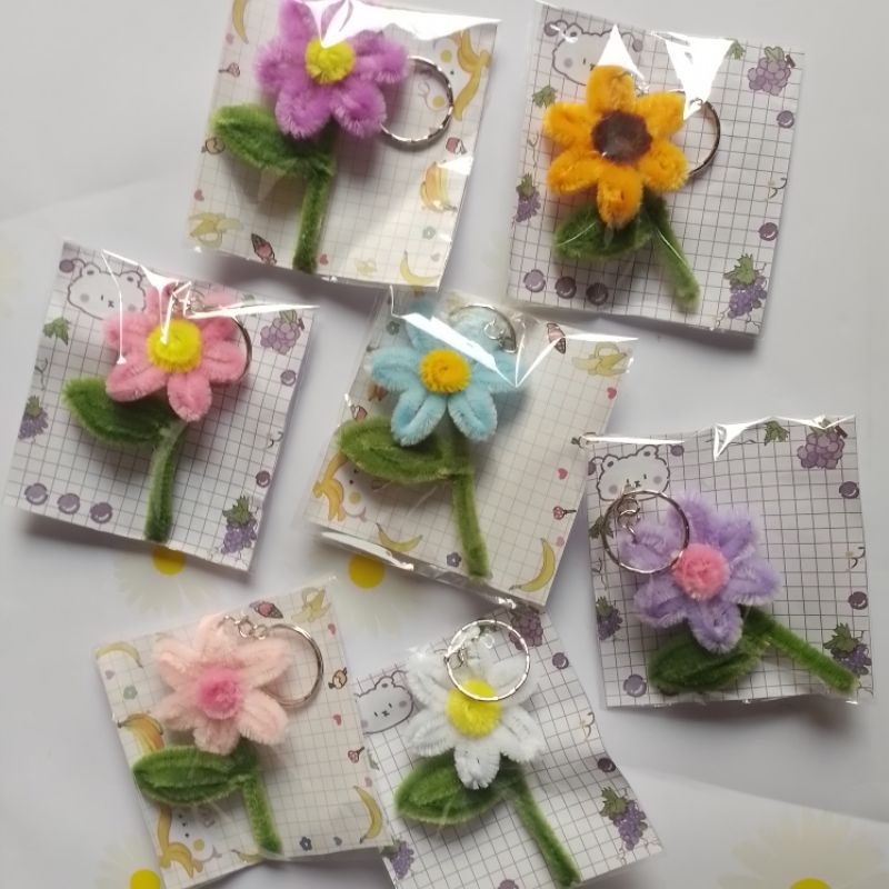 Jual KEYCHAIN PIPE CLEANER/KAWAT BULU/GANTUNGAN KUNCI KAWAT BULU ...