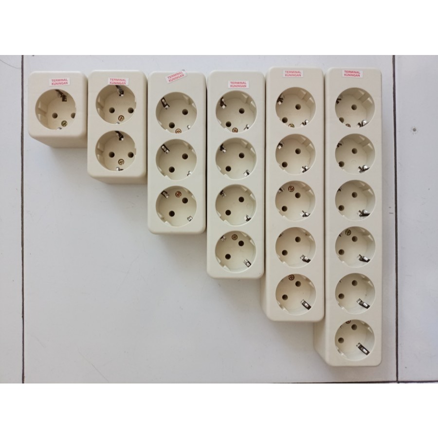 Jual Stop Kontak Arde UTICON Terminal Kuningan 1 2 3 4 5 6 Lubang/ Stopkontak Tanpa Kabel Uticon ...