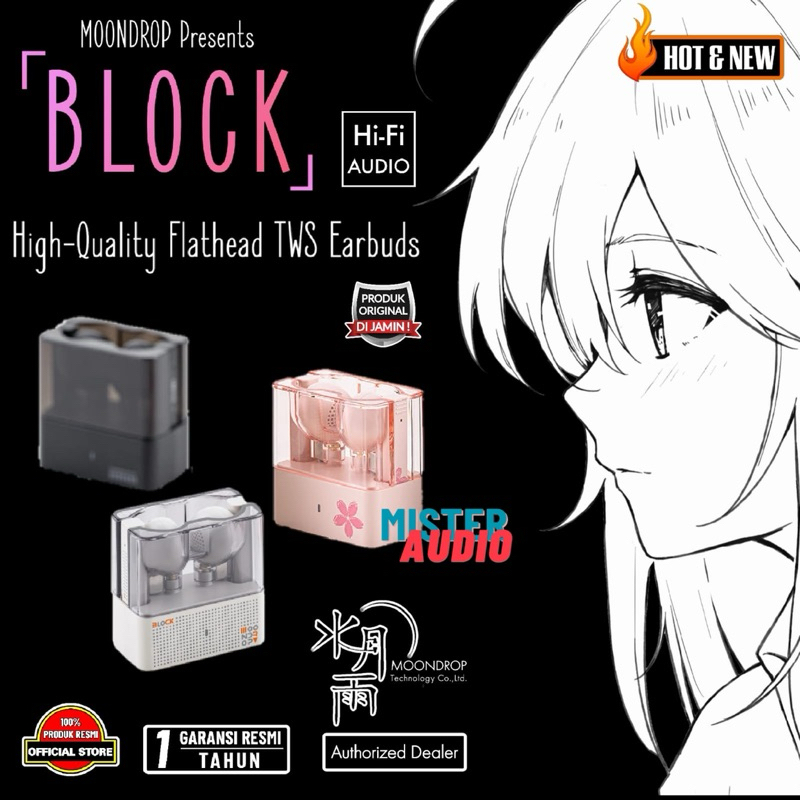 Jual Moondrop Block High Quality 13mm Bass-Enhanced Dynamic Driver ...