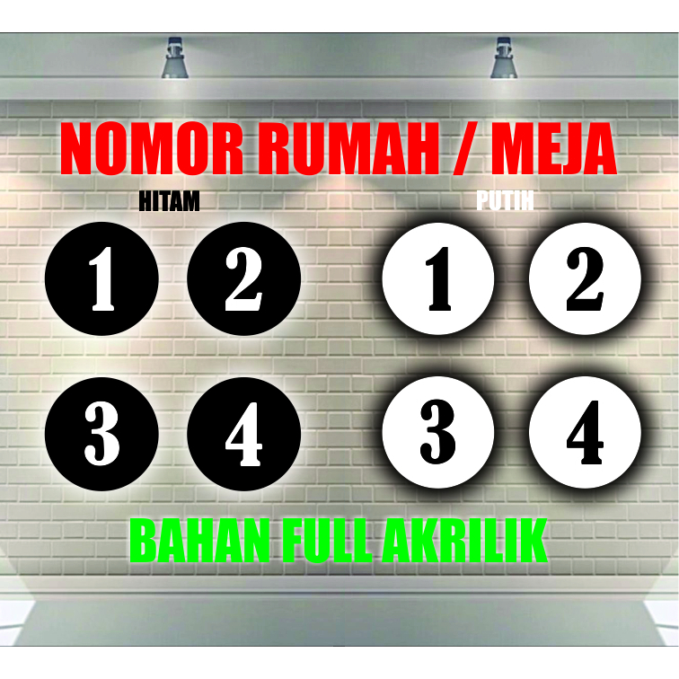 Jual NOMOR RUMAH BENTUK LINGKARAN / NOMER / NO RUANGAN KAMAR / KOS ...