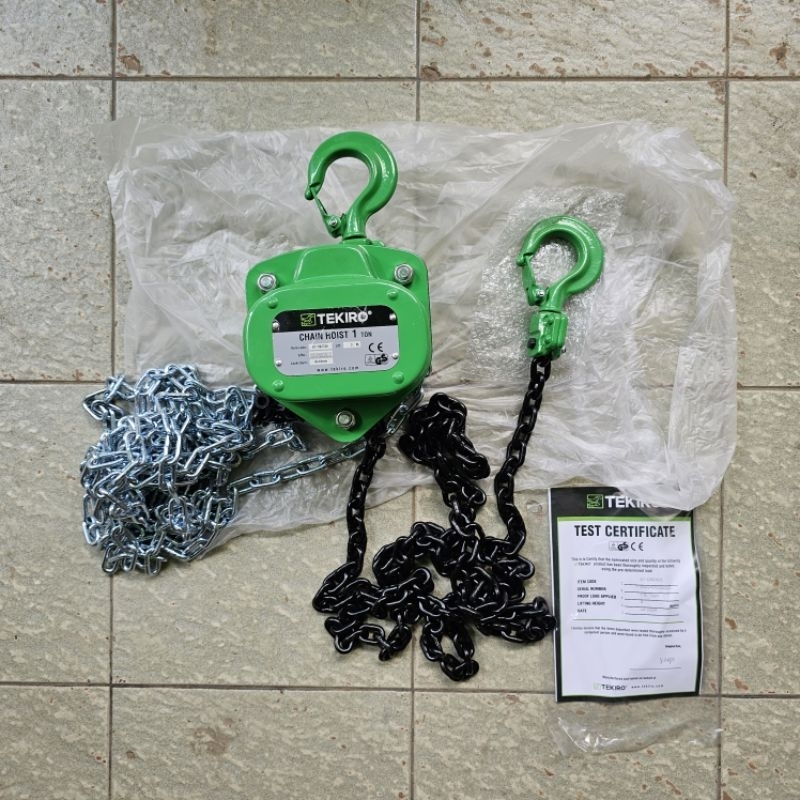 Jual Chain Block 3 Ton x 5 meter Tekiro Takel 3 Ton x 5 Meter GT-CB2331 ...