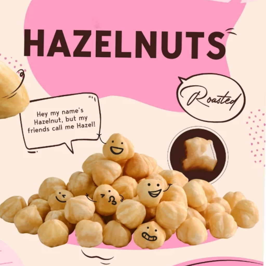 Jual Kacang Hazelnut Panggang 500gr(1/2kg)/ Roasted Natural Hazelnut ...