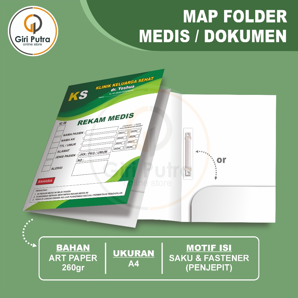 Jual Map Folder / Map Dinas / Map Sekolah / Map Kantor / Map Rekam ...