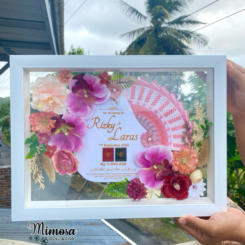 Jual Frame 3D Pigura Figura Scrapframe Bingkai Mahar Pernikahan Wedding ...
