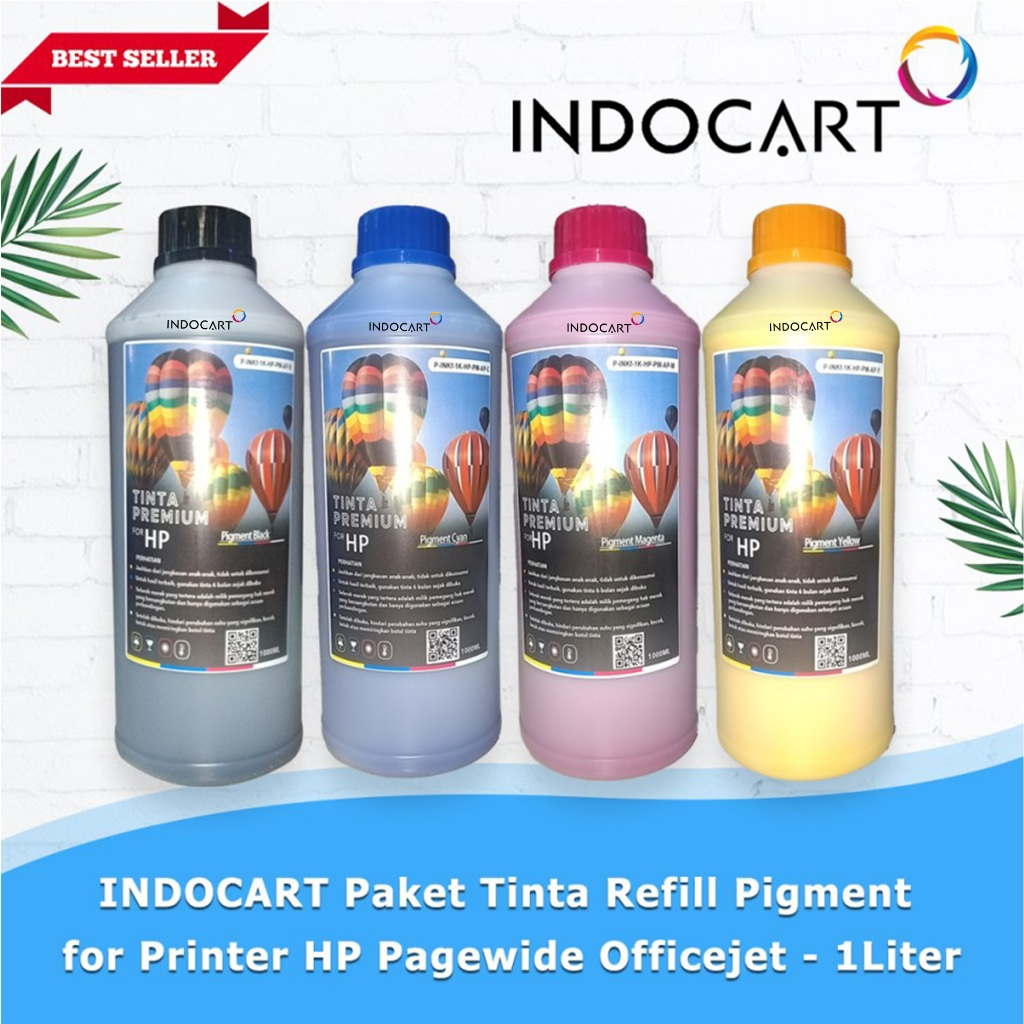 Jual INDOCART Paket Tinta Refill Pigment utk Printer HP Pagewide Officejet | Shopee Indonesia