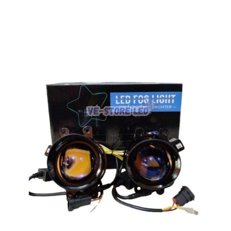 Jual LED BILED PROJIE FOG LIGHT 1 WARNA 12V | Shopee Indonesia