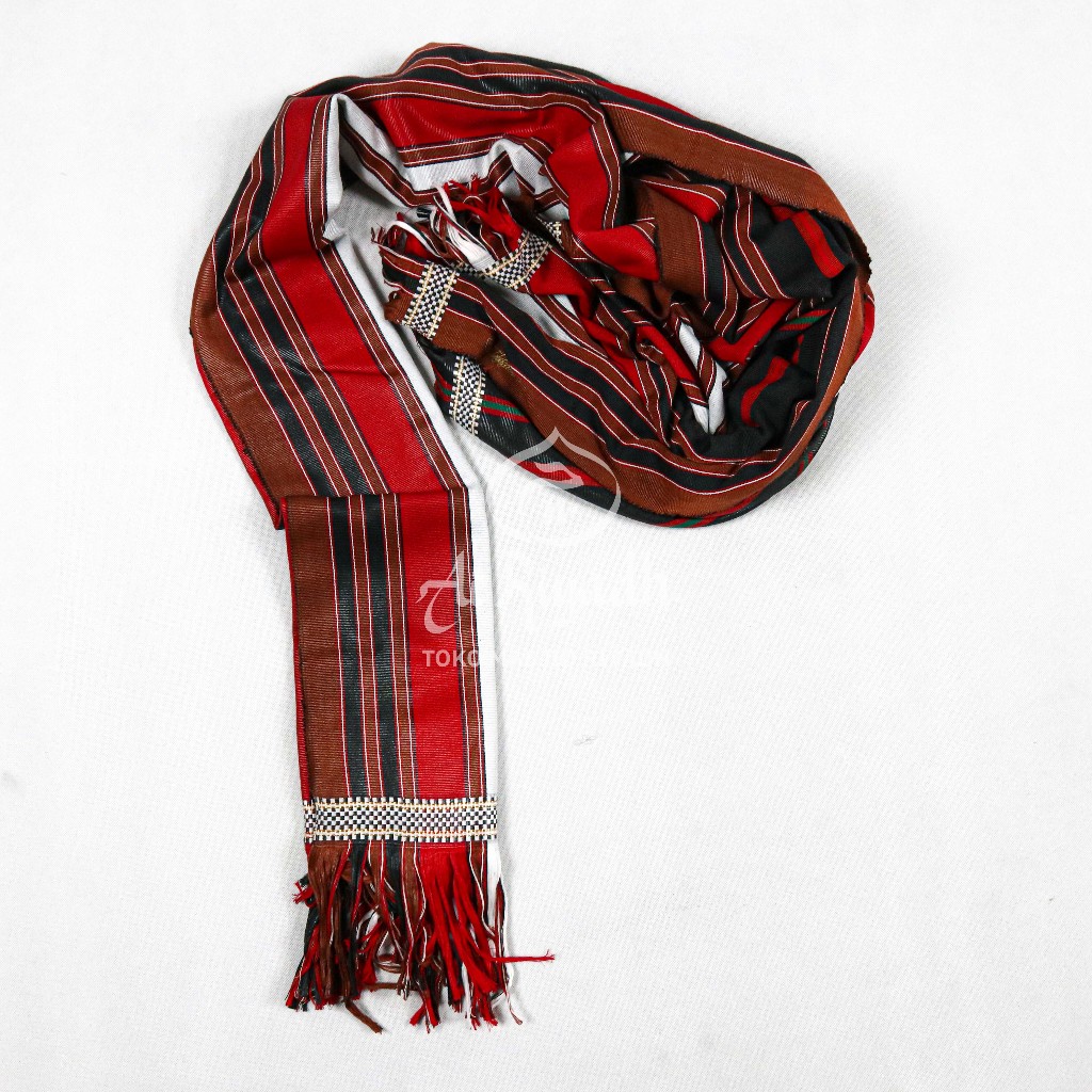 Jual Sorban TABASSAM Kashmiri Tebal Motif Salur Garis Warna | Shopee ...