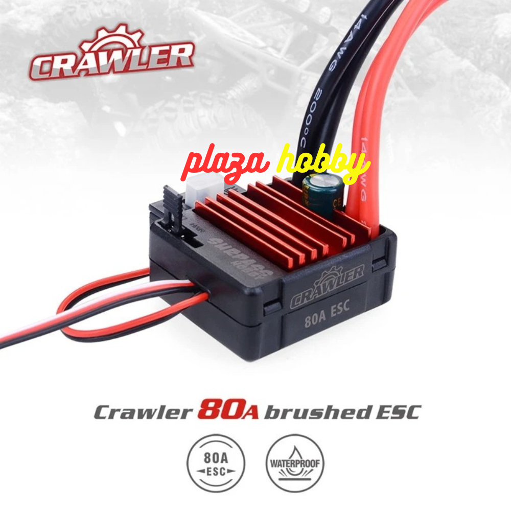 Jual surpass hobby ESC 80A brushed waterproof untuk rc crawler 1:10 ...