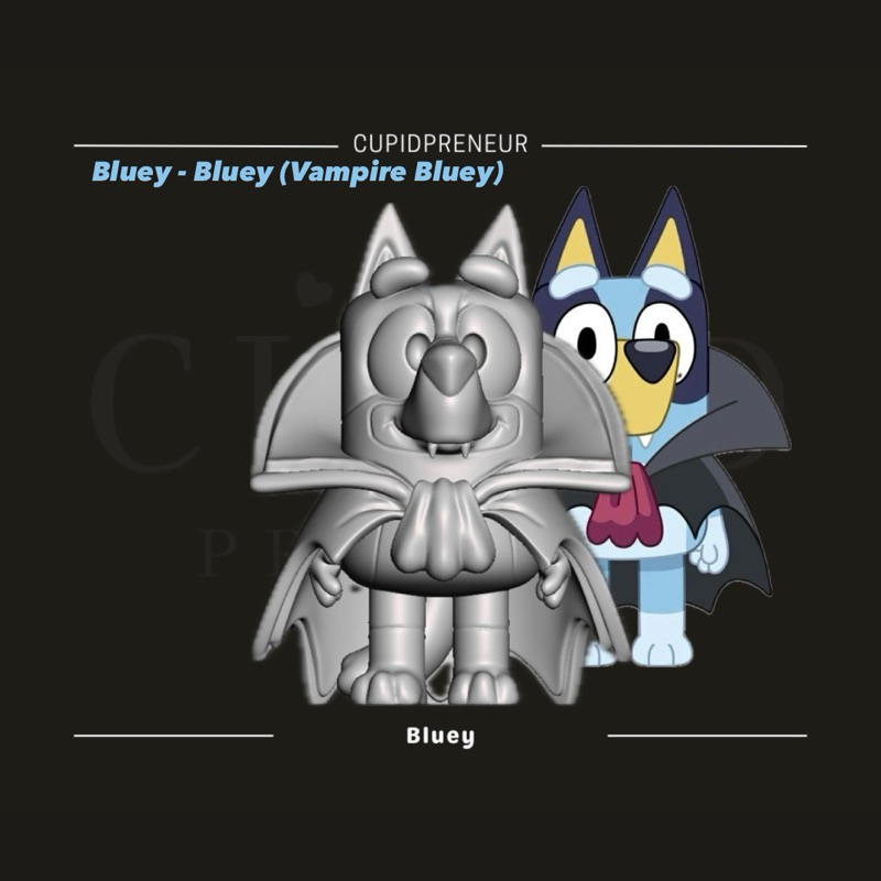 Jual Minifigure 3D Coloring Bluey | Bluey Vampire (Halloween) | Shopee ...
