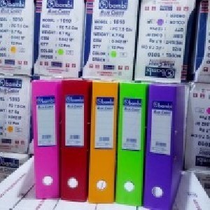 Jual BAMBI ORDNER LAF A4 (1011) 70 MM MULTI COLOUR ( DUS ISI 12 PCS ...